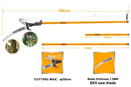 HEPS25281 EXTENDABLE POLE SAW AND PRUNER | TOOLMANIA | Your Trusted ...