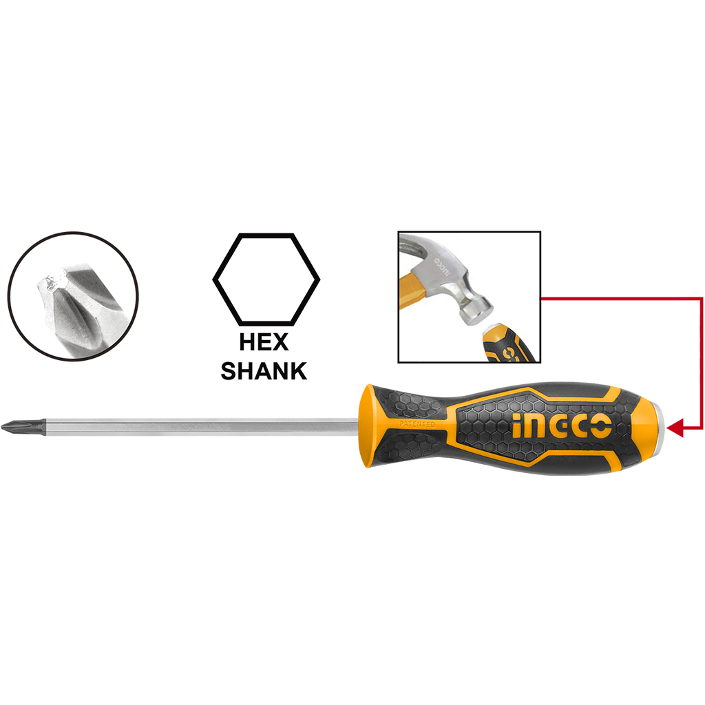 HGTSPH3200 PHILIPS GO-THROUGH SCREWDRIVER PH3 | TOOLMANIA | Your ...