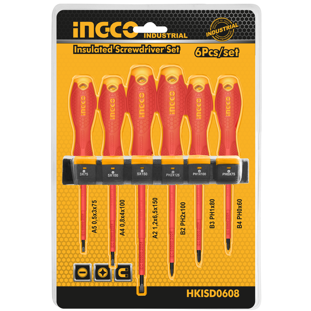HKISD0608 6PCS INSULATED SCREWDRIVER SET | TOOLMANIA | Your Trusted ...