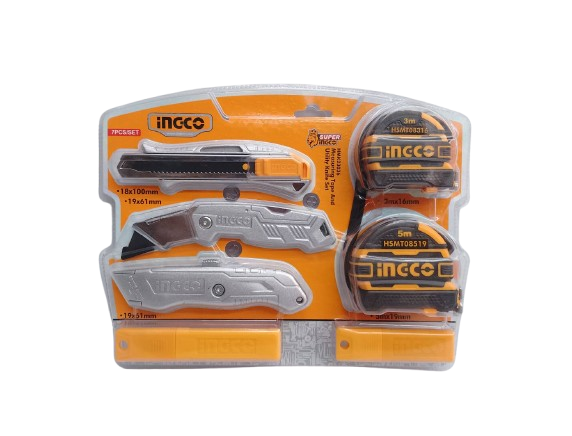 HMK23036 MEASURING TAPE AND UTILITY KNIFE SET | TOOLMANIA | Your ...